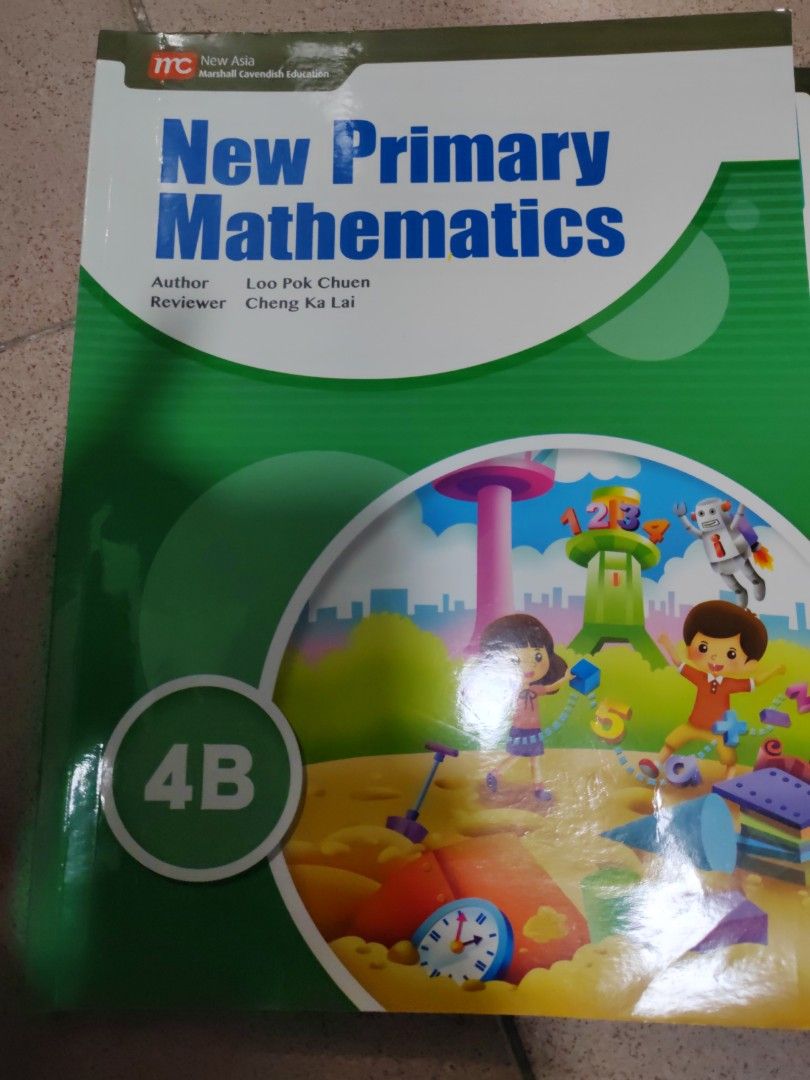 New Primary Mathematics 4B with workbook, 興趣及遊戲, 書本 & 文具, 教科書 - Carousell