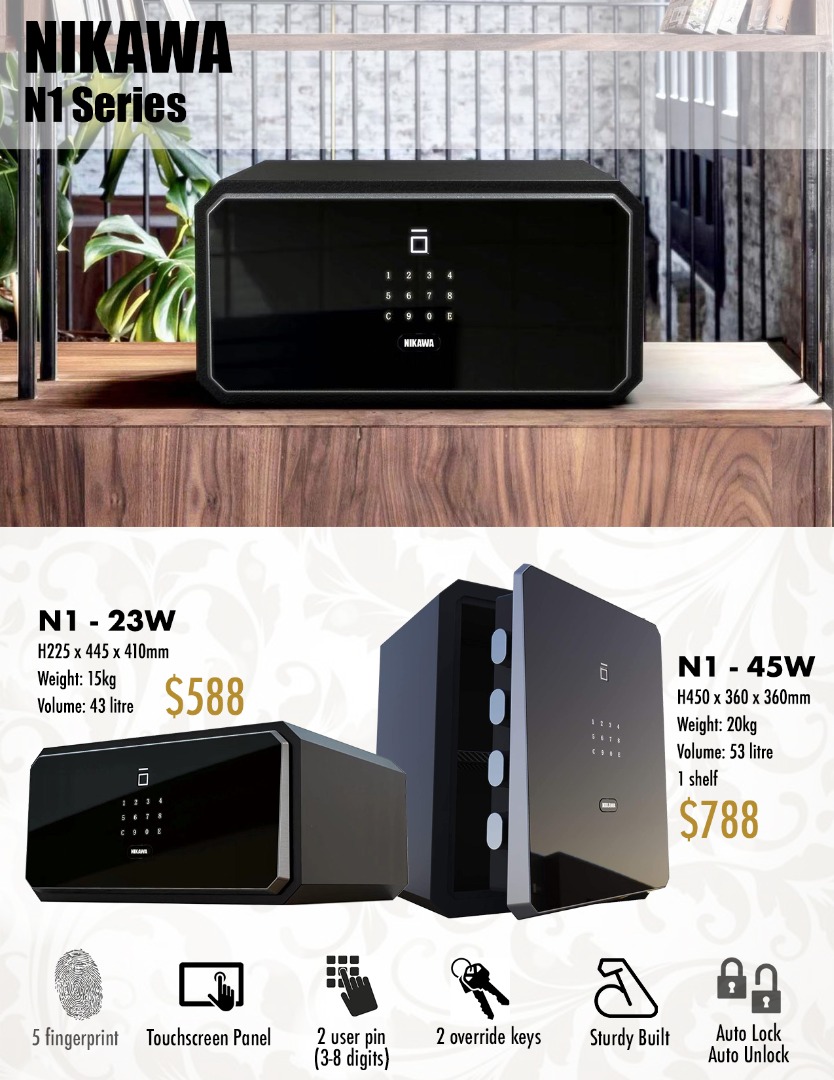 Nikawa N1 safe box, Furniture & Home Living, Security & Locks, Safe on ...