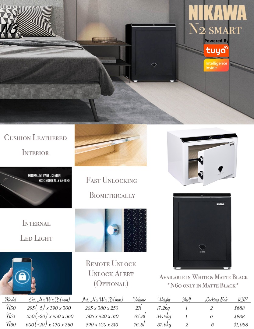 Nikawa N2 Safe Box, Furniture & Home Living, Security & Locks, Safe on ...