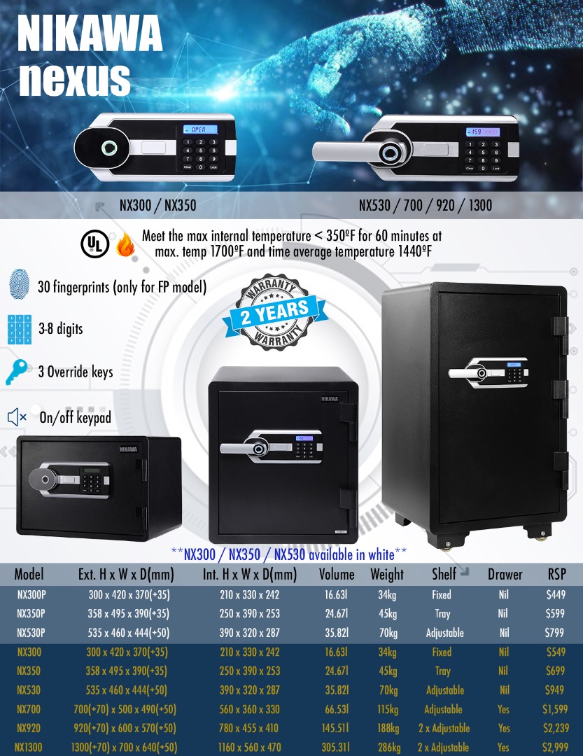 Nikawa Nexus Safe Box, Furniture & Home Living, Security & Locks, Safe ...
