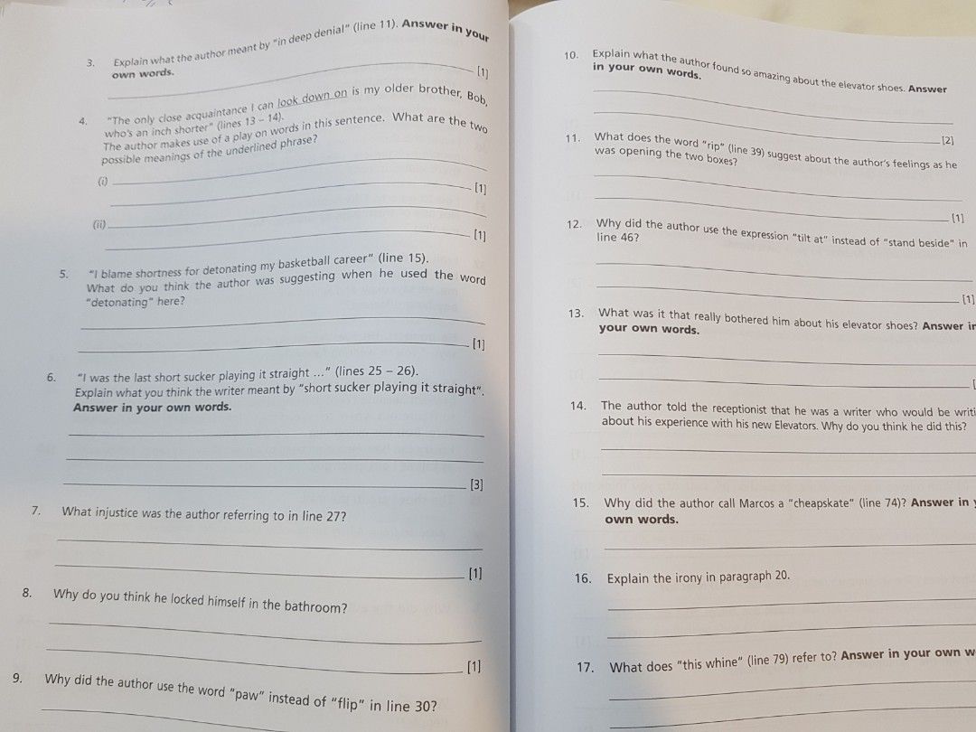 O level English Comprehension Distinction in English, Hobbies & Toys ...