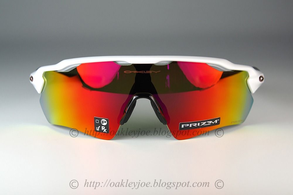 Oakley Custom Radar EV white prizm ruby red sunglass shades, Men's ...