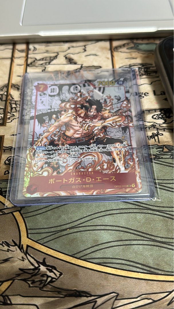 One Piece TCG OPTCG OP-02 Manga Ace, Hobbies & Toys, Toys & Games on ...