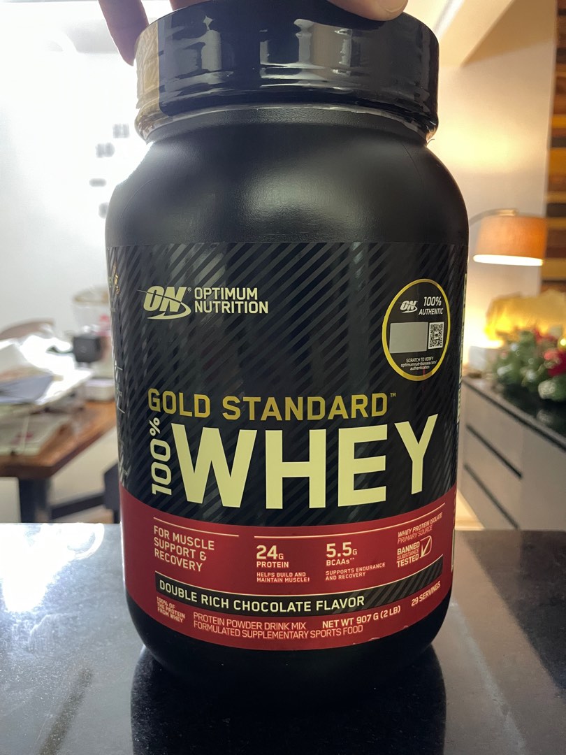 Optimum Nutrition Gold Standard 100 Whey Protein 2 Lbs W Free