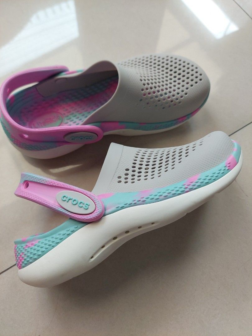 Original Crocs Kids LiteRide Clog, Babies & Kids, Babies & Kids Fashion ...