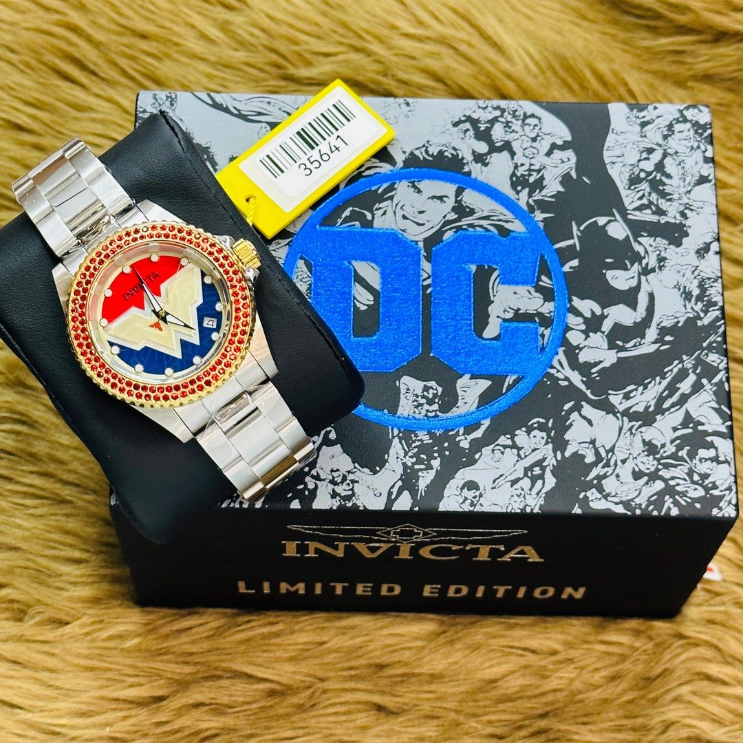 Original invicta limited edition wonder woman 40mm, Women's Fashion ...