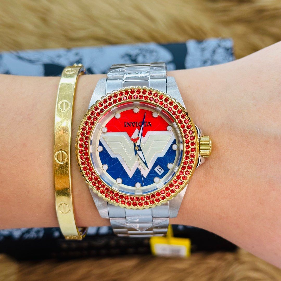 Original invicta limited edition wonder woman 40mm, Women's Fashion ...