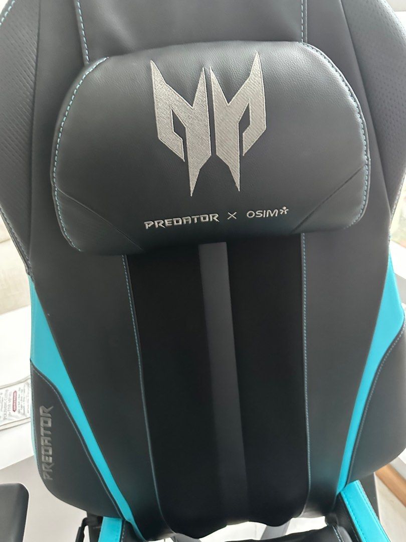 OSIM x Predator gaming massage chair / office chair, Furniture & Home ...
