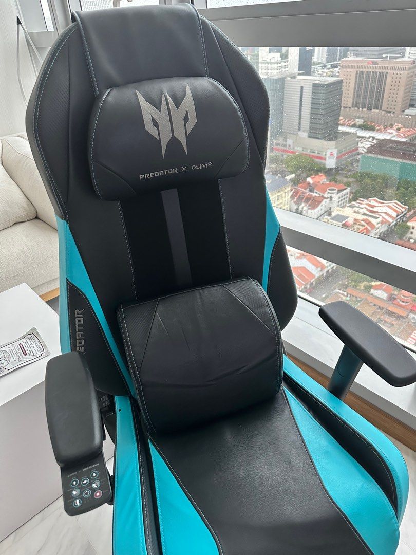 OSIM x Predator gaming massage chair / office chair, Furniture & Home ...