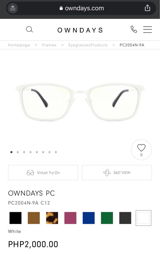 OWNDAYS PC Air Ulteum, Women's Fashion, Watches & Accessories ...