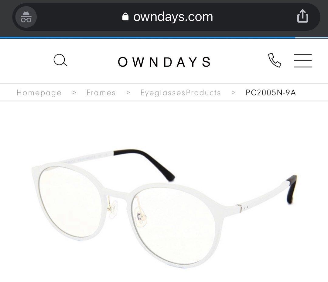 OWNDAYS PC Air Ulteum, Women's Fashion, Watches & Accessories ...