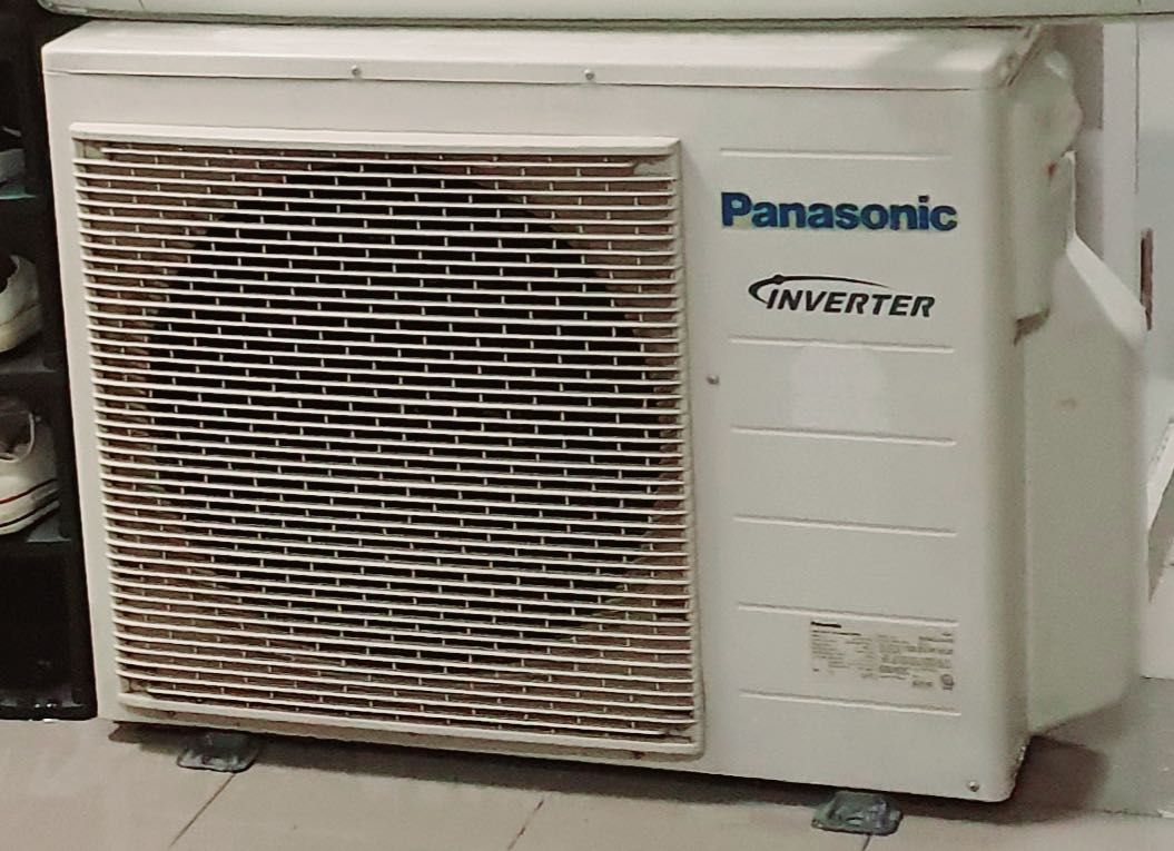 Panasonic 2 air conditioners + compressor, TV & Home Appliances, Air ...