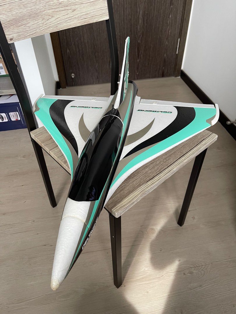 Rc plane blackbird deltawing EDF with spektrum AR636A AS3X DSMX ...