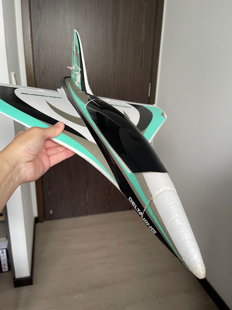 Rc plane blackbird deltawing EDF with spektrum AR636A AS3X DSMX ...