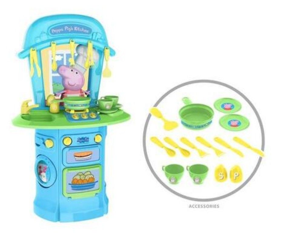 Peppa Pig Kitchen Set, Hobbies & Toys, Toys & Games on Carousell