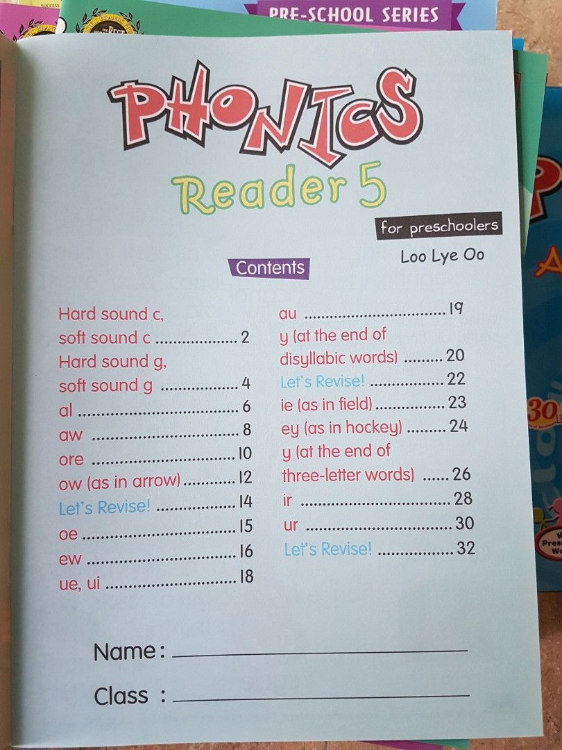 Phonics Reader & activity book 4- 6 ( set of 6 books), Hobbies & Toys ...