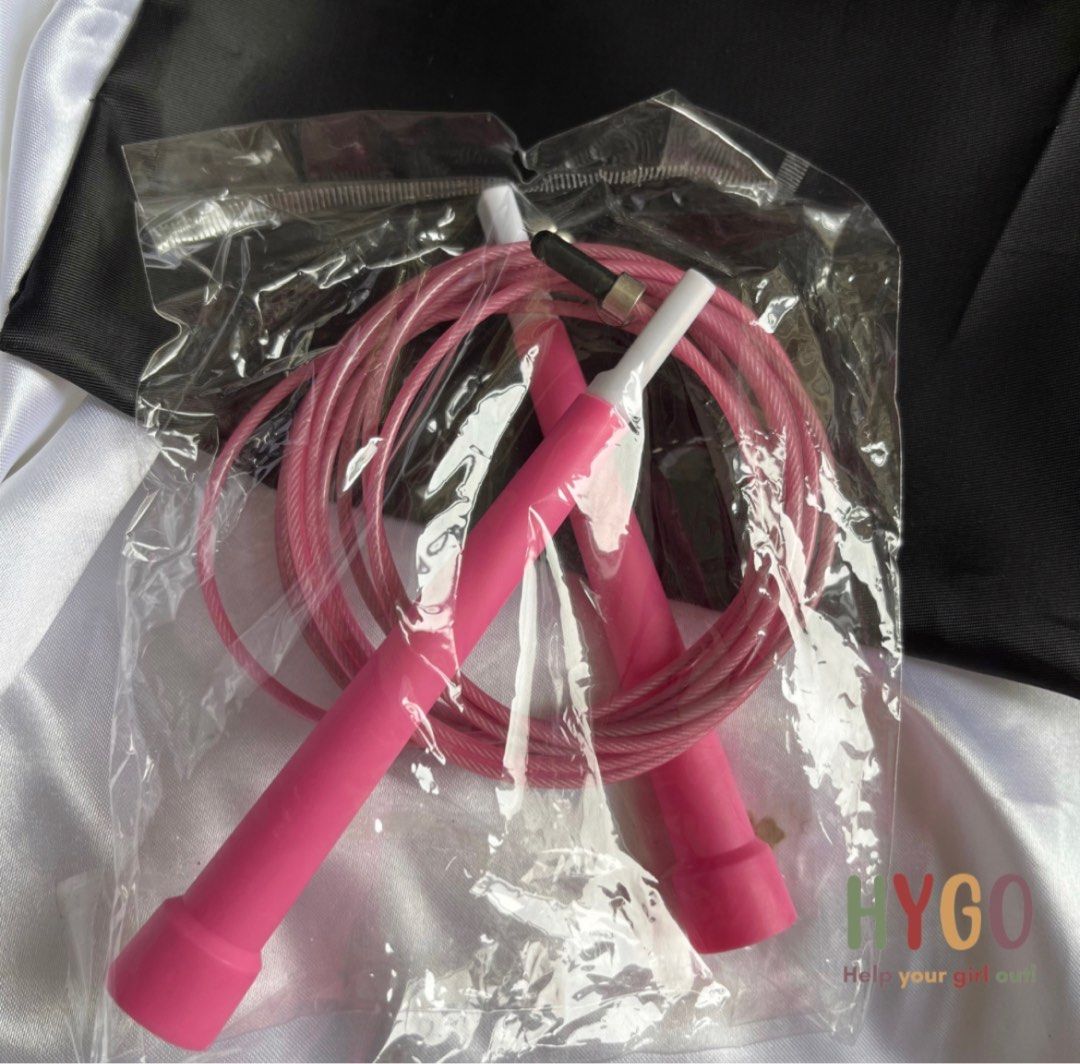 PINK SPEED ROPE/JUMP ROPE by BOOTY BAND PH, Sports Equipment, Exercise ...