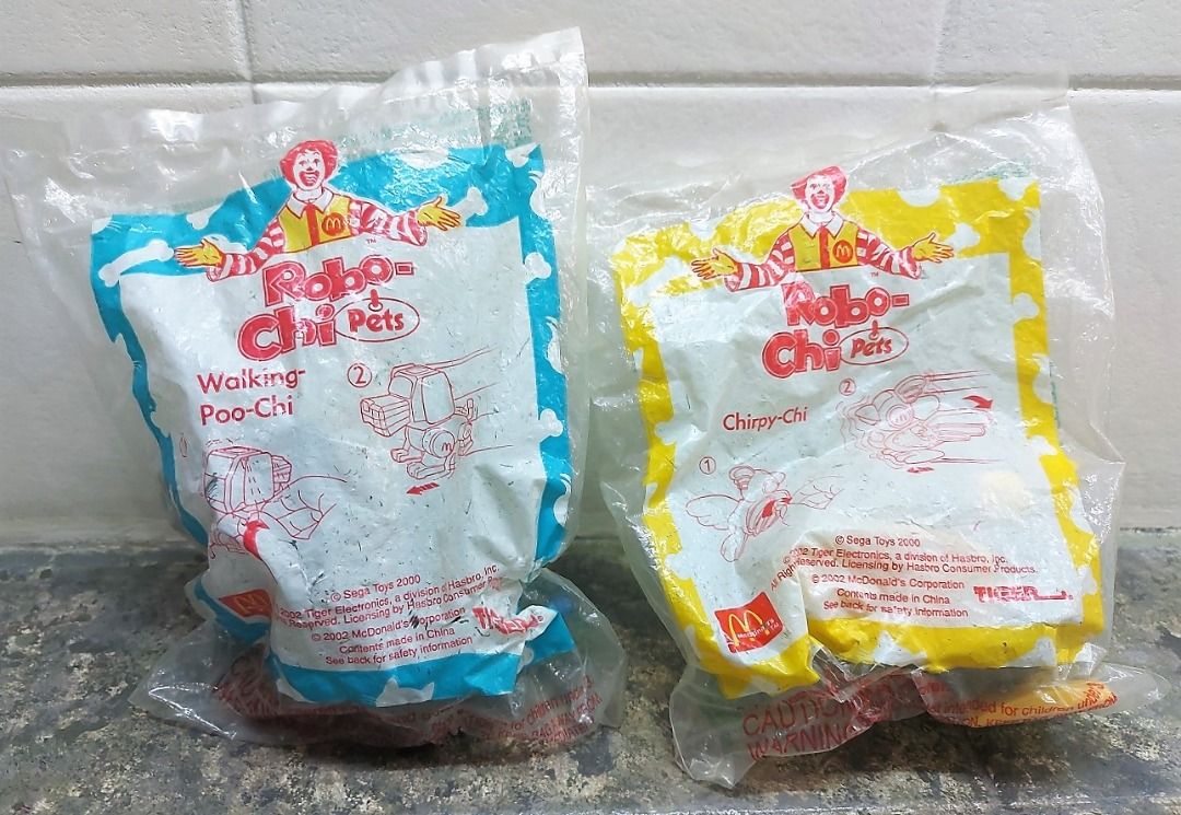 POO-CHI & CHIRPY-CHI - 2002 McDonalds Happy Meal Robo-Chi Pets, Hobbies ...