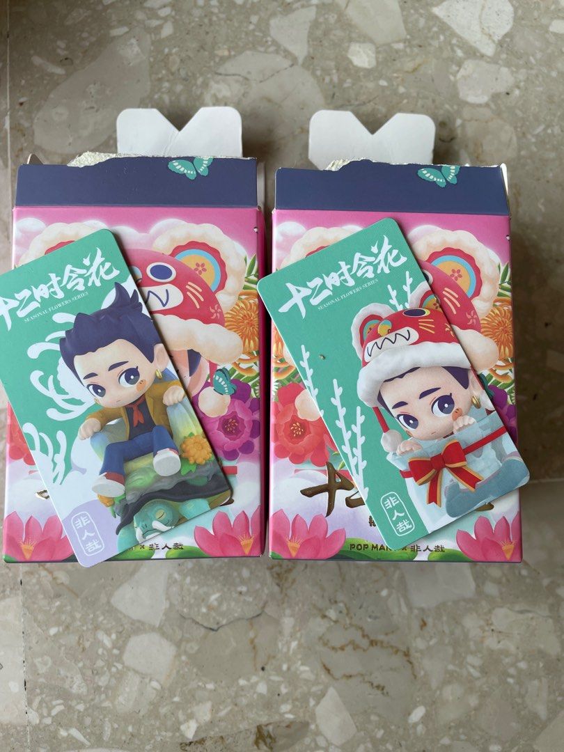Popmart nezha seasonal flower series, Hobbies & Toys, Memorabilia ...