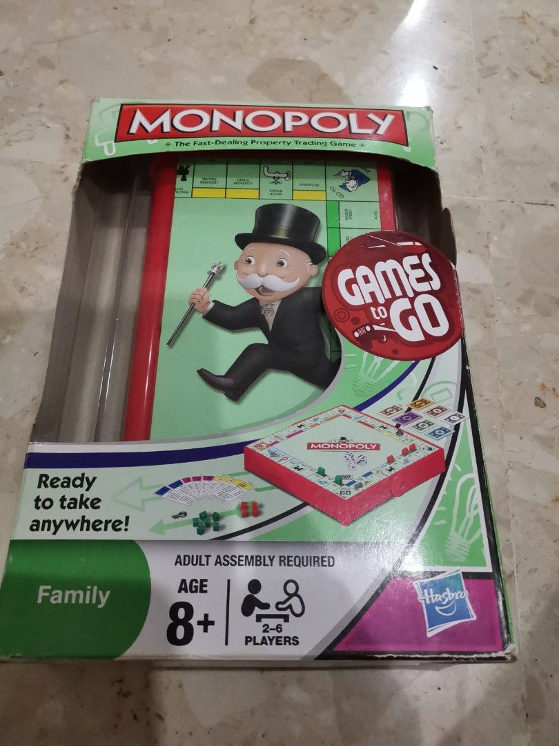 Portable monopoly game set, Hobbies & Toys, Toys & Games on Carousell