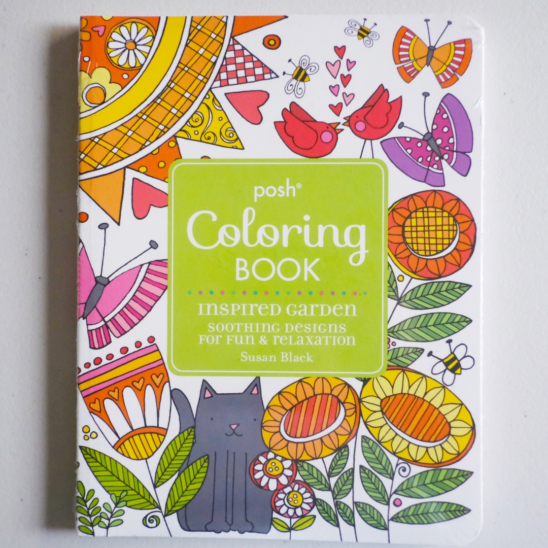 Posh Adult Coloring Book Inspired Garden, Hobbies & Toys, Stationary ...