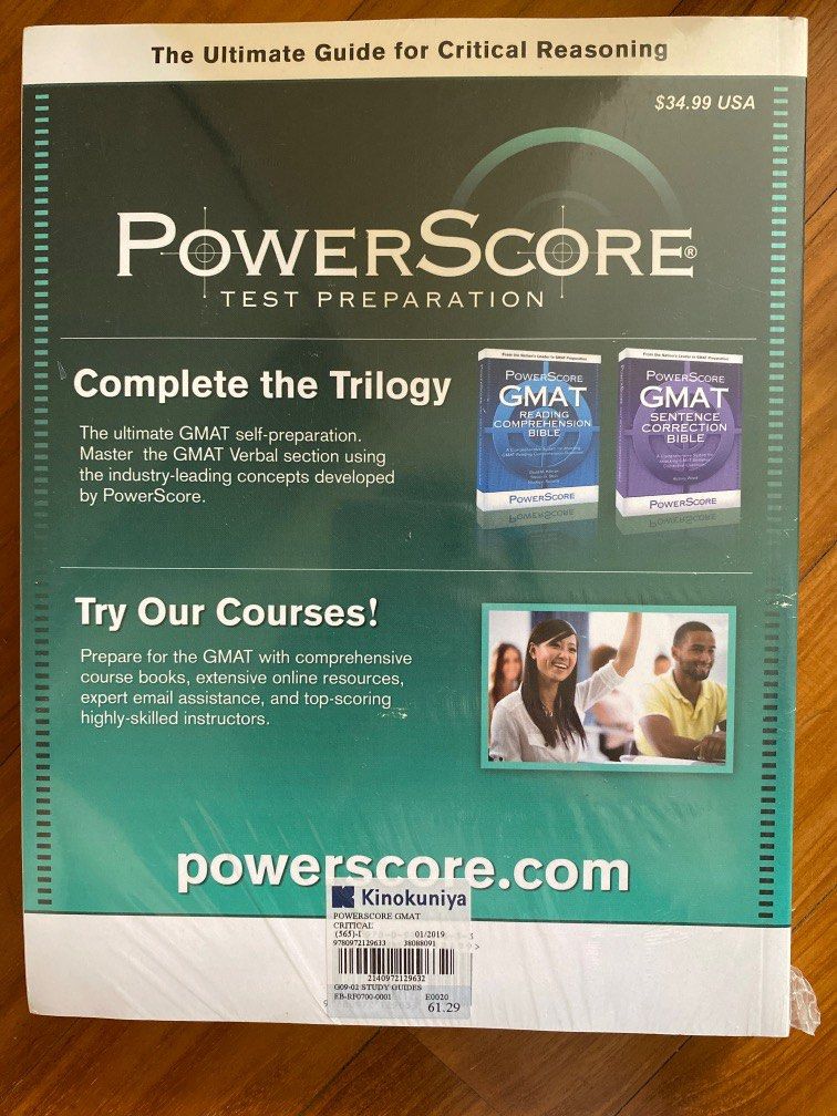 PowerScore GMAT critical reasoning bible, Hobbies & Toys, Books ...