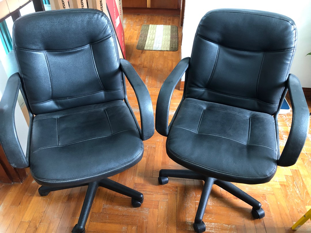 Pre owned office chairs for 2, Furniture & Home Living, Furniture ...