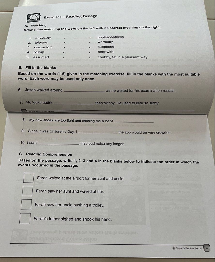 Primary 3 - English Oral, Hobbies & Toys, Books & Magazines, Assessment ...