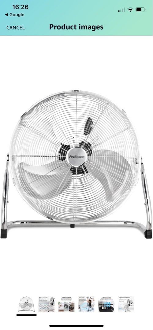 Probreeze adjustable gym floor fan 20 inch, Furniture & Home Living ...