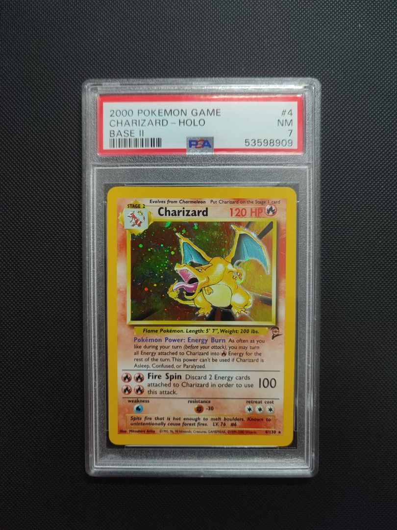 PSA 7 Charizard Base Set II, Hobbies & Toys, Toys & Games on Carousell