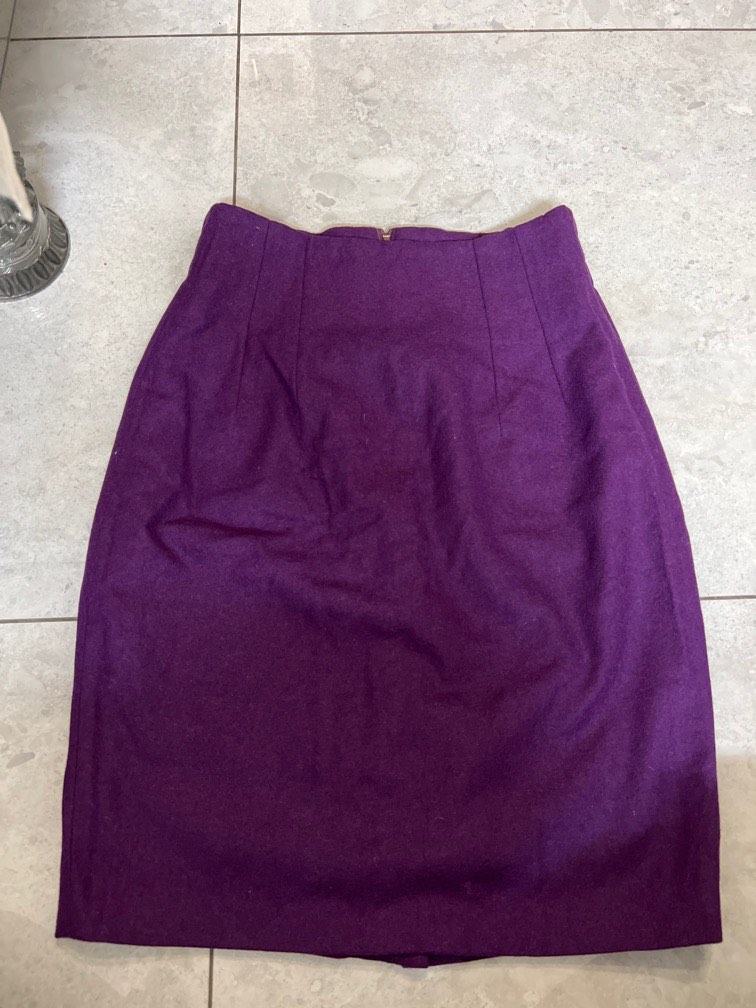 Purple Basic Skirt, Women's Fashion, Bottoms, Skirts on Carousell