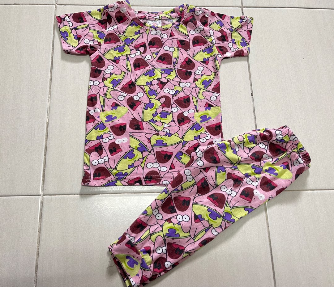 Pyjamas patrick star, Babies & Kids, Babies & Kids Fashion on Carousell