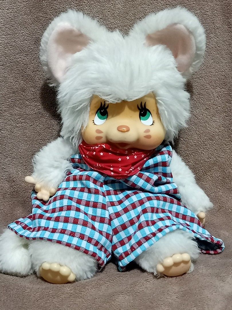 RARE BIG SIZE 1979 NYAMY VANILLA KITTY CAT - MONCHHICHI / MONCHICHI ...