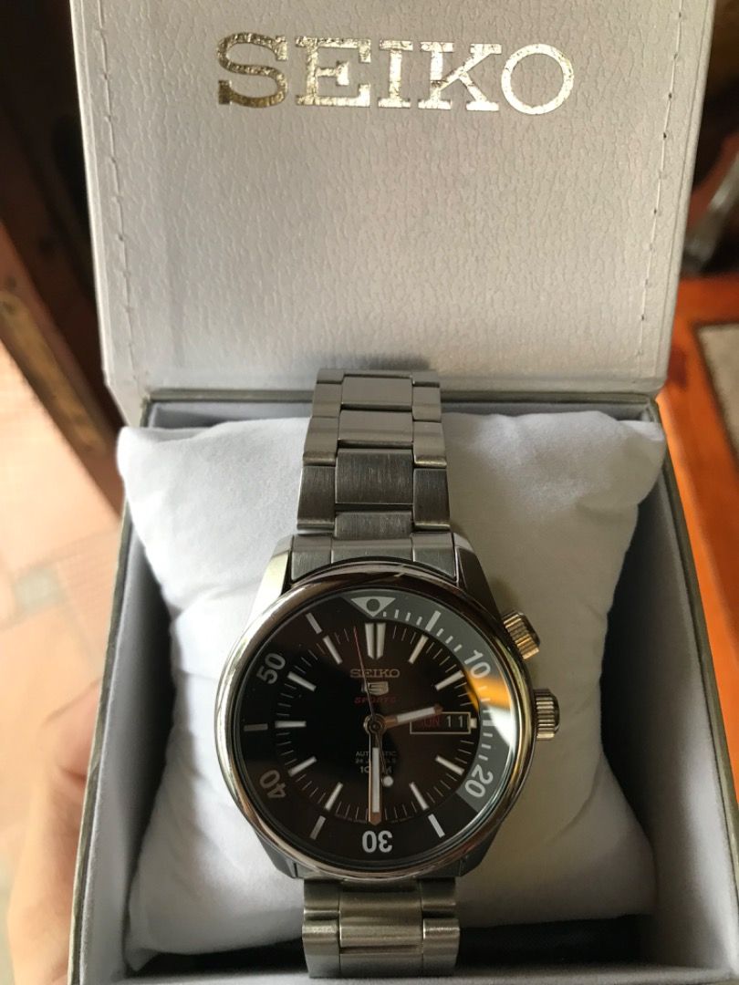 Rare! SRPB27 Seiko Dual Crown Compressor Dive Style Watch with Internal ...