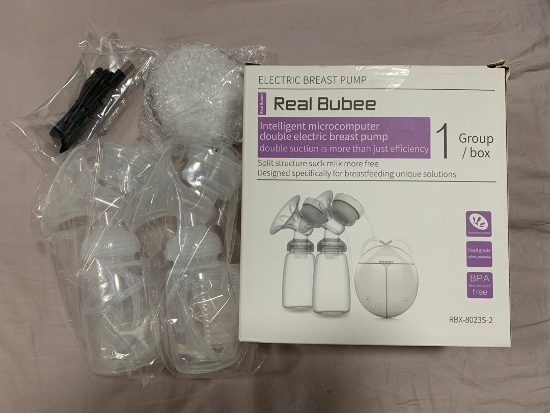Real Bubee Double Electric Breast Pump, Babies & Kids, Nursing ...