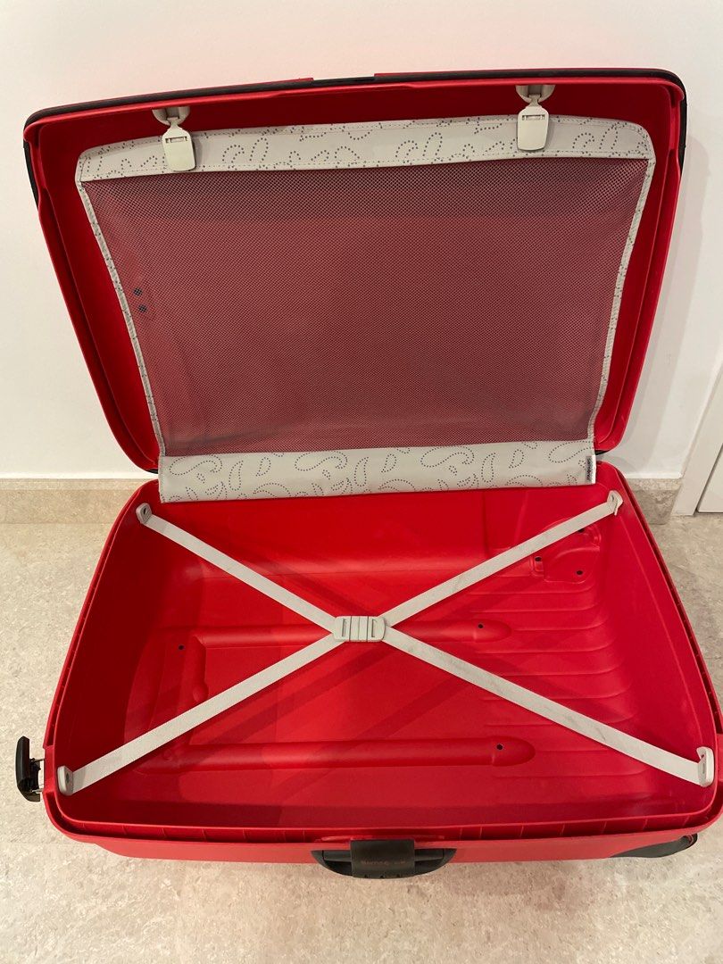 Red Samsonite suitcase, XL, Hobbies & Toys, Travel, Luggage on Carousell