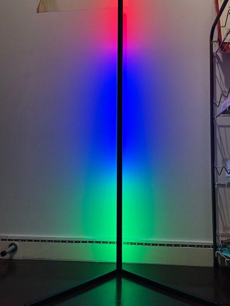 RGB Corner LED light stand, Furniture & Home Living, Lighting & Fans ...