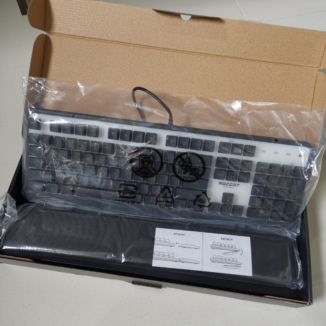 Roccat Magma RGB Gaming Keyboard 發光 電競 鍵盤, 電腦＆科技, 電腦周邊及配件, 電腦鍵盤及相關產品 ...