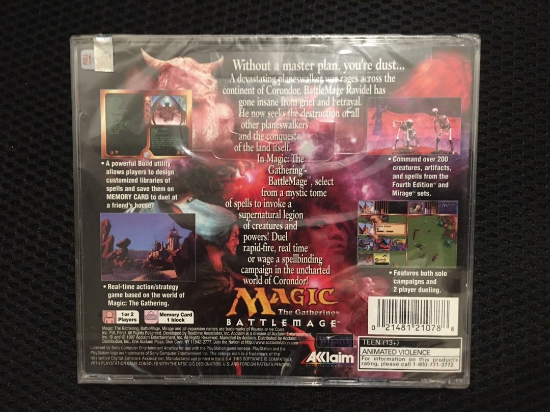 (New) Magic The Gathering Battlemage (PS1 US), Video Gaming, Video ...