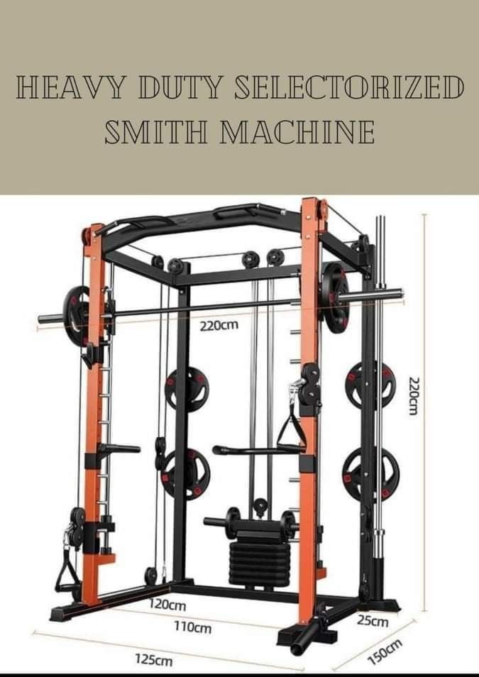 Selectorized Smith machine package Package, Sports Equipment, Exercise ...