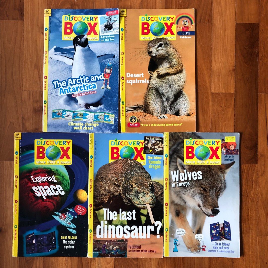 Set of 5 Discovery Box science magazines suitable for primary school ...