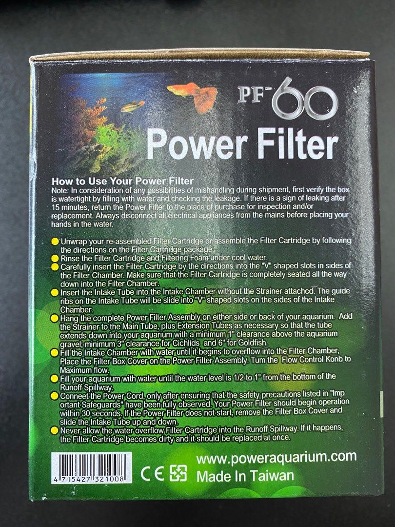 Shiruba PF60 HOB filter, Pet Supplies, Homes & Other Pet Accessories on ...