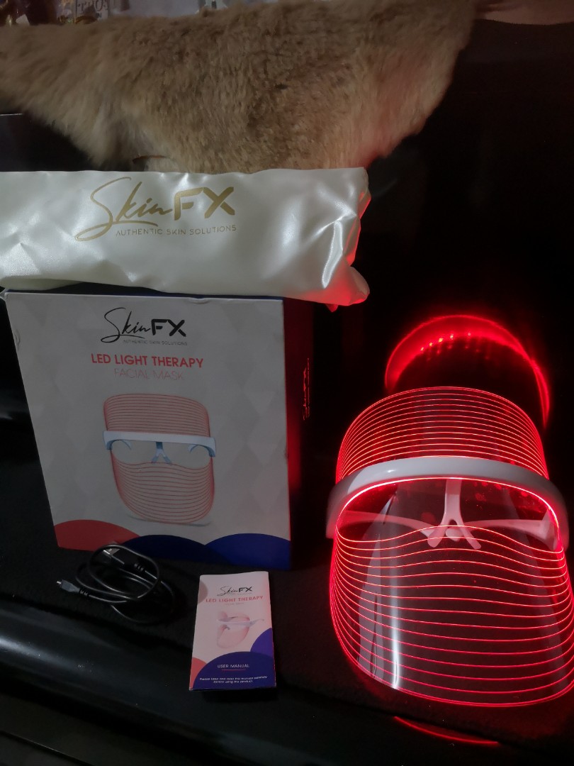 Skin FX LED Light Therapy Facial Mask, Beauty & Personal Care, Face ...