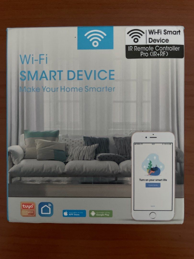 Smart Remote WiFi IR + RF Tuya, TV & Home Appliances, TV & Entertainment, Entertainment Systems ...