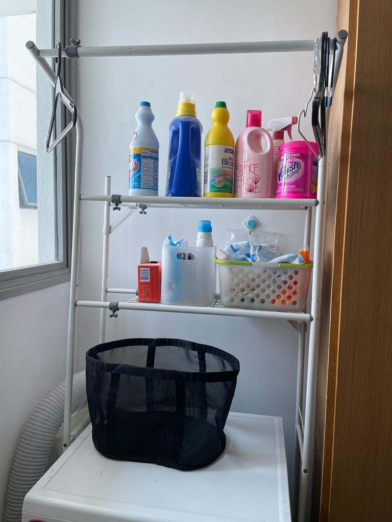 SPACE-SAVING JAPANESE OVER WASHING MACHINE LAUNDRY RACK, Furniture ...