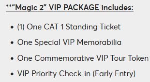S/T> 1x Jackson Wang Magic Man VIP2 Physical Ticket (SG) NEGO, Tickets ...