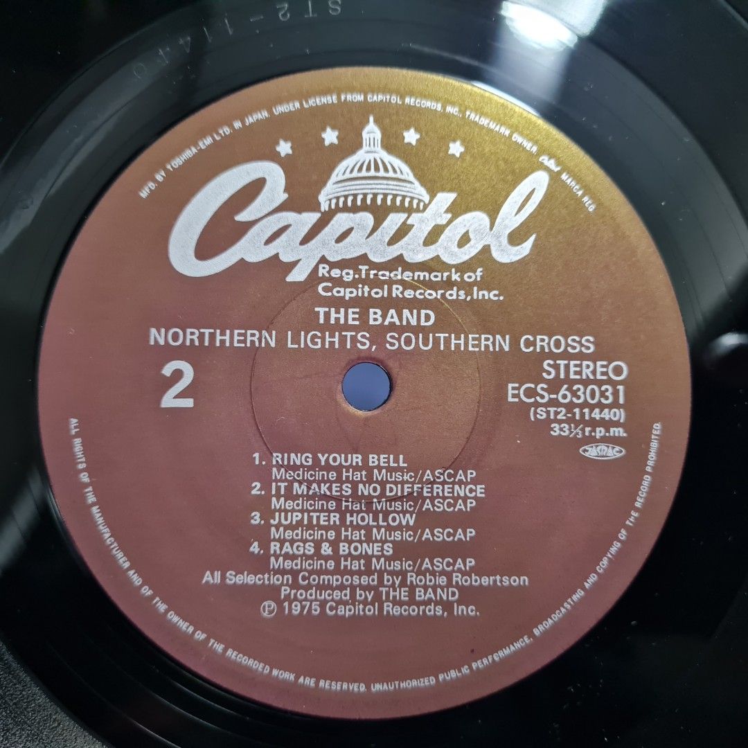 THE BAND - NORTHERN LIGHTS, SOUTHERN CROSS, Hobbies & Toys, Music & Media, Vinyls on Carousell