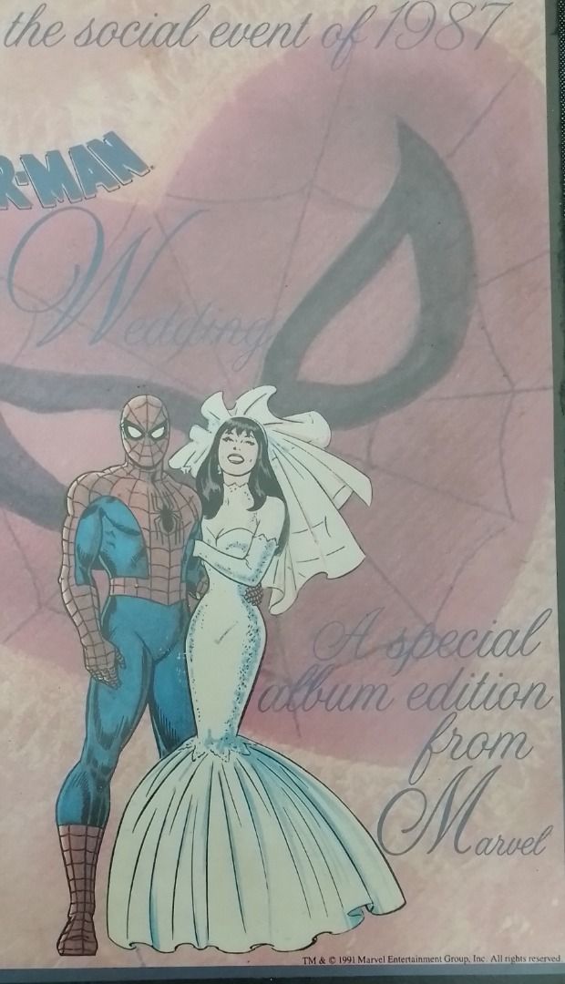 The Spider-Man Wedding 1987 (Poster issued 1991), Hobbies & Toys ...