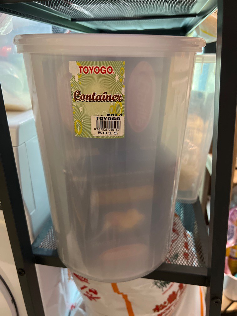 Toyogo Round plastic Container, Furniture & Home Living, Kitchenware ...