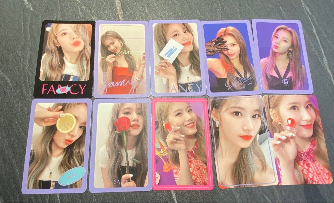 Twice Sana Fancy Photocards set, Hobbies & Toys, Memorabilia ...